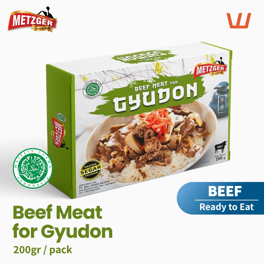 Jual Daging sapi Gyudon sliced Metzger Halal Metzger 200g | Shopee ...