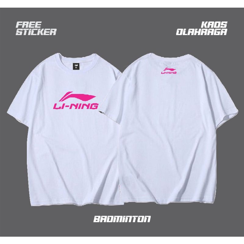 Jual KAOS LINING BASIC | KAOS OLAHRAGA PRIA | KAOS BADMINTON | bulutangkis | Shopee Indonesia