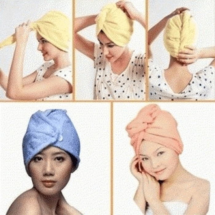 Jual MAGIC TOWEL(HANDUK RAMBUT PENYERAP AIR) | Shopee Indonesia