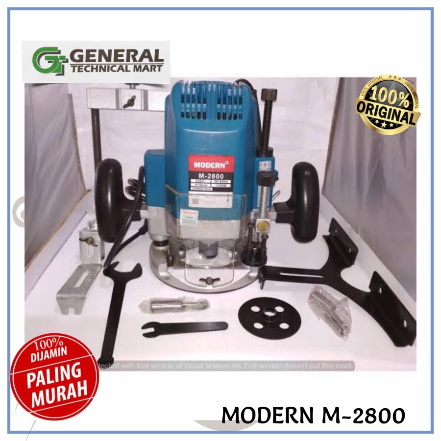 Jual MODERN M-2800 Mesin Router 12mm Besar Profil Kayu Wood Trimmer ...