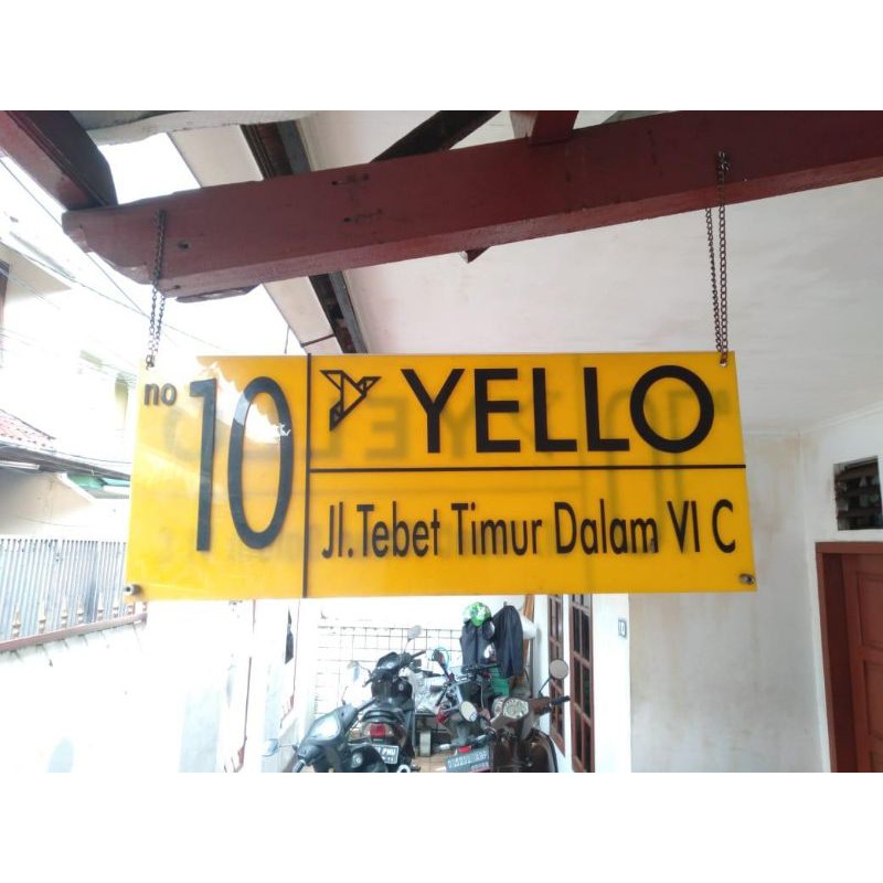Jual Sign board Akrilik papan nama gantung | Shopee Indonesia