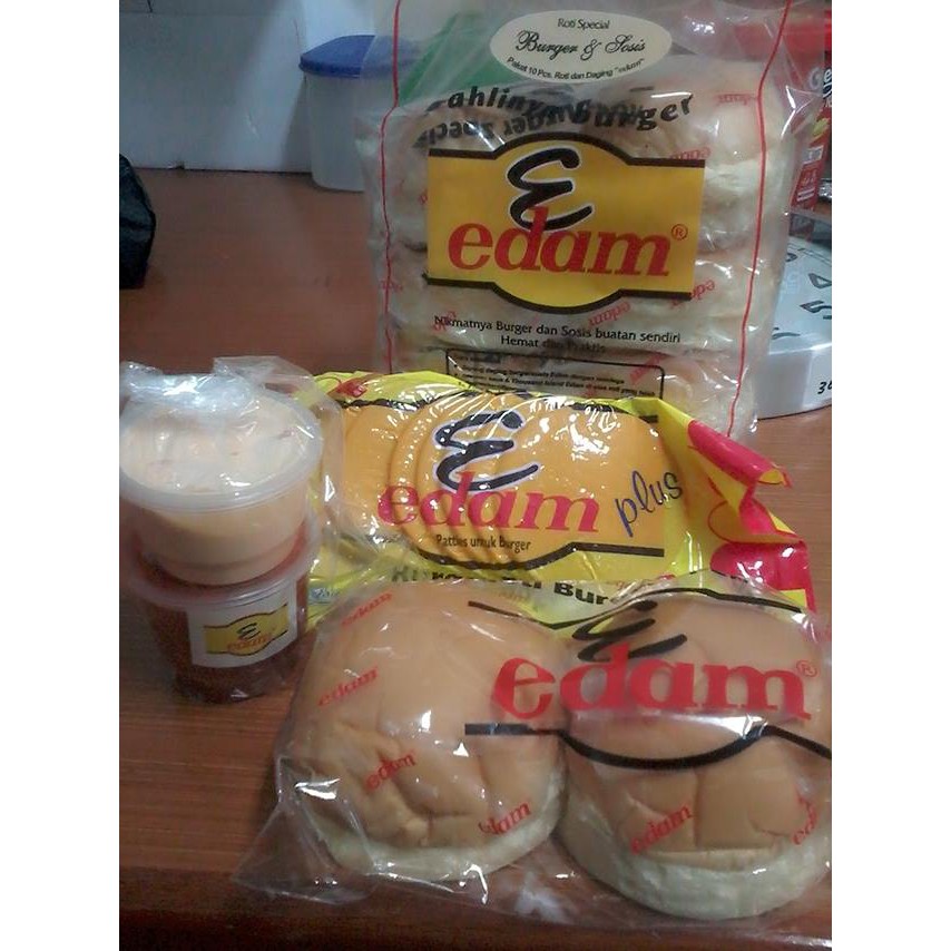 Jual PAKET ROTI BURGER EDAM BESAR | Shopee Indonesia