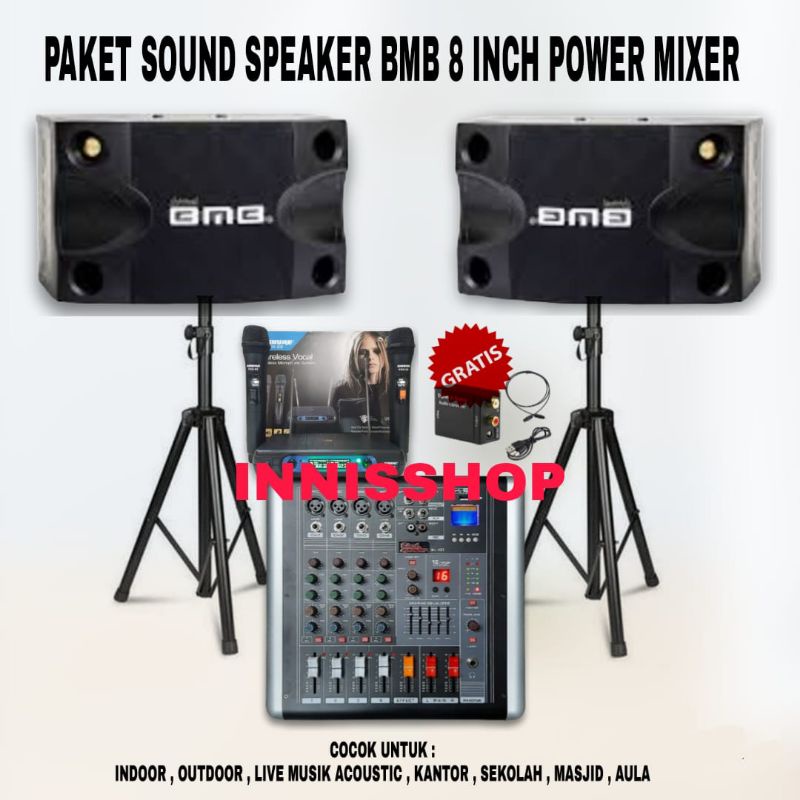 Jual Paket Karaoke Sound System SPEAKER BMB 8 INCH POWER MIXER INDOOR ... Jual Paket Karaoke Sound System SPEAKER BMB 8 INCH POWER MIXER INDOOR ...