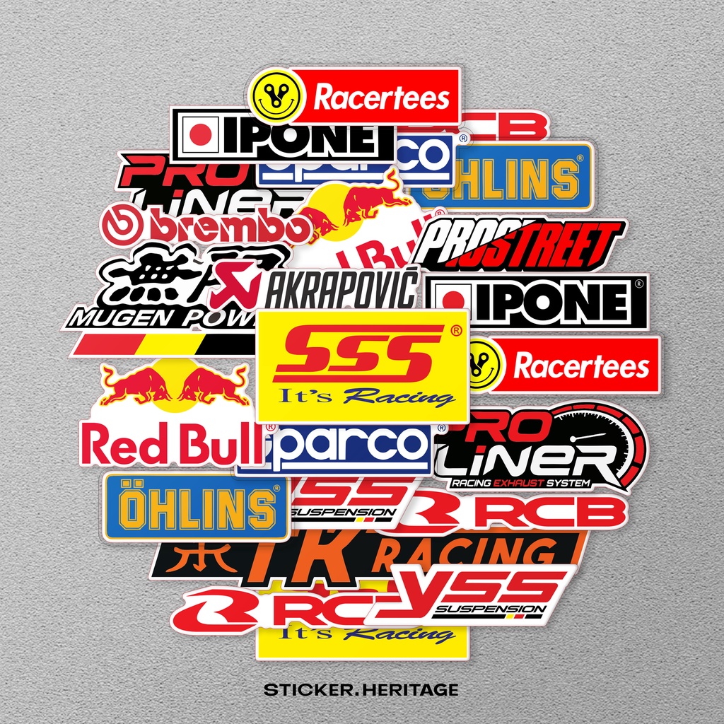 Jual Sticker Stiker MOTOR RACING | Stiker Motor | STICKER HELM,Stiker ...