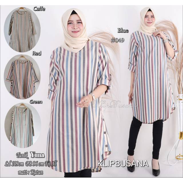 Jual TUNIK WANITA TERBARU JUMBO KATUN ld 100 110 ATASAN BIG SIZE WANITA L XL - #049 TUNIK YUNA ...