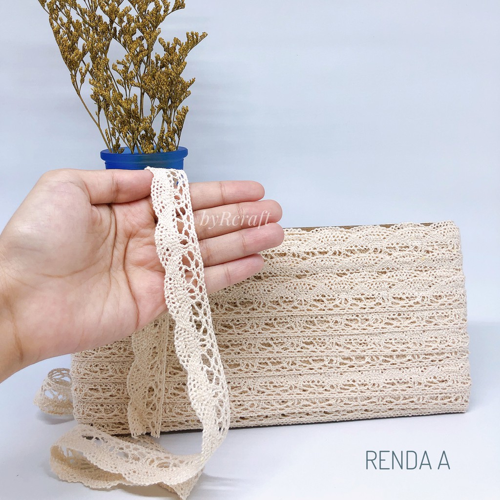 Jual Renda Rajut / Bahan Mahar (kode A) | Shopee Indonesia
