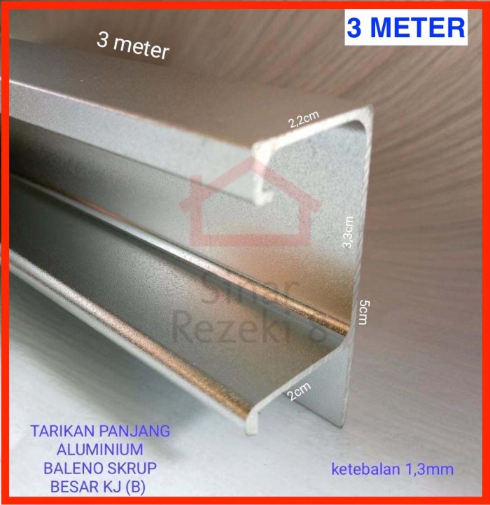 Jual Tarikan Panjang KJ Profil Aluminium Frame Handle Lemari Kitchen ...