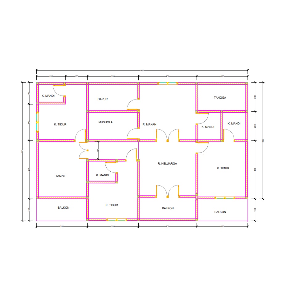 Jual Jasa Gambar Denah Bangunan 2D Denah Rumah, Ruko, Pabrik ...