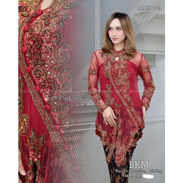 Jual setelan kebaya payet lengan panjang kebaya tradisional kebaya ...