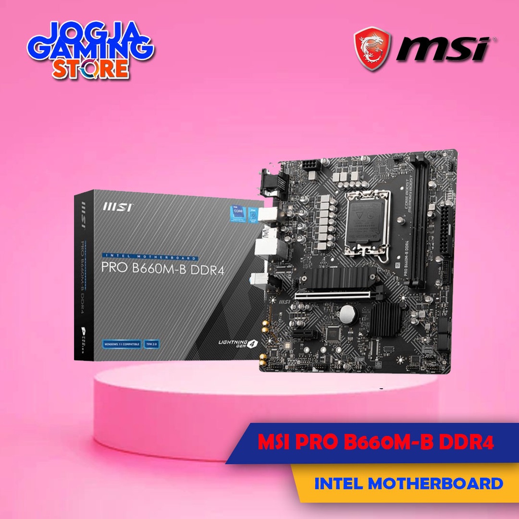 Jual MSI PRO B660M-B DDR4 MOTHERBOARD INTEL | Shopee Indonesia