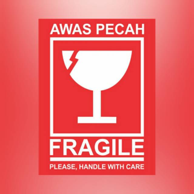 Jual Stiker Fragile untuk pengiriman | Shopee Indonesia