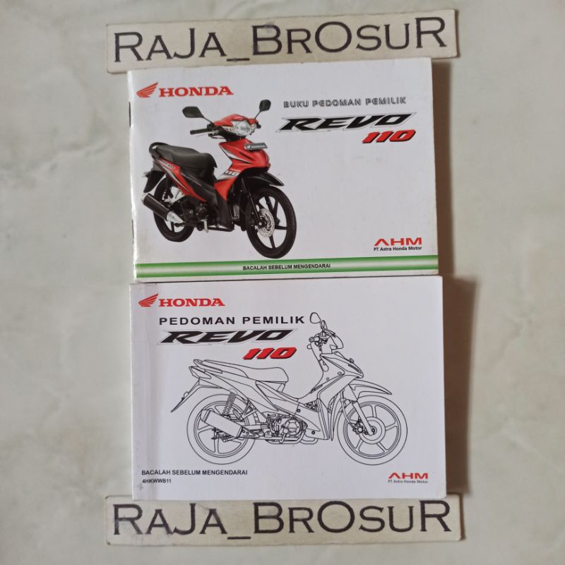 Jual Buku pedoman pemilik/Manual book Honda Revo110/Revo 110/Revo ...