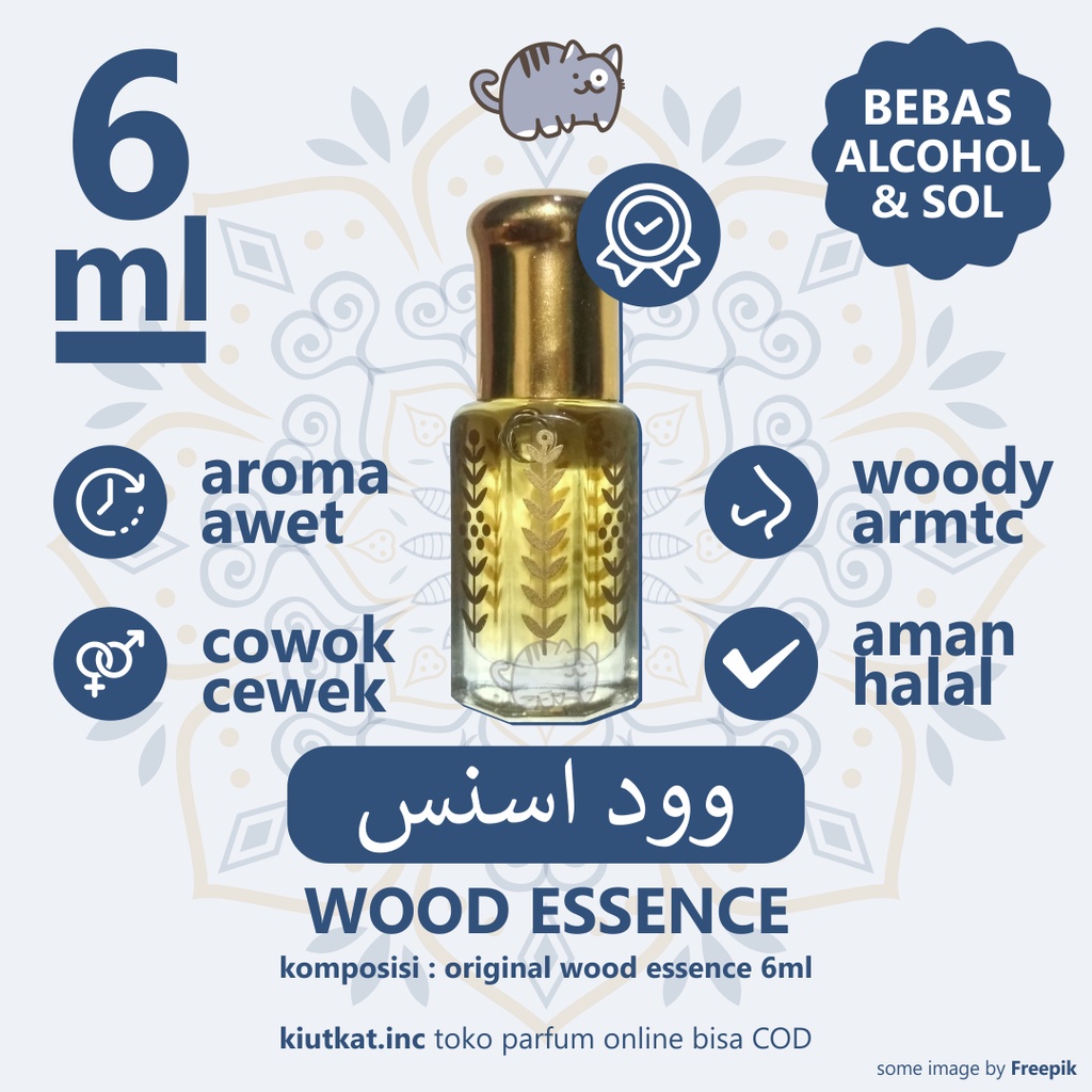 Jual Parfum WOOD ESSENCE Original Isi 6ml | Shopee Indonesia
