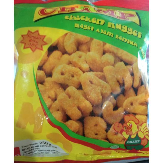 Jual nugget CHAMP alphabet 250g | Shopee Indonesia
