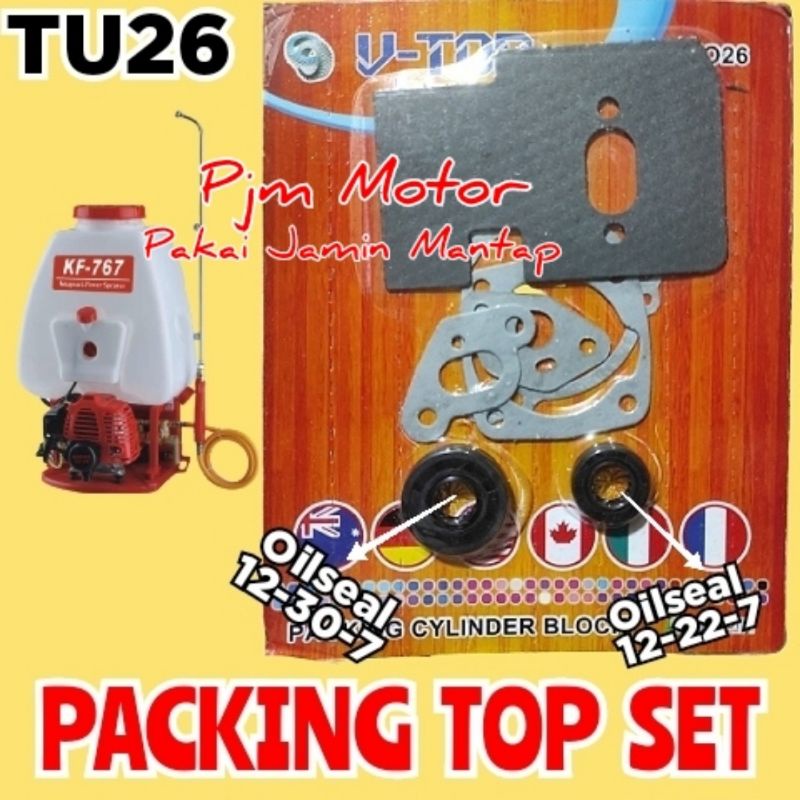 Jual Tu26 Paking Komplit Plus oil seal Gasket full kit Packing Paken ...