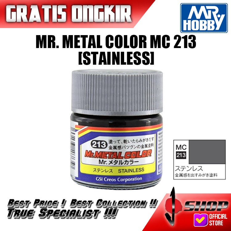 Jual MR HOBBY METAL COLOR MC213 STAINLESS | Shopee Indonesia