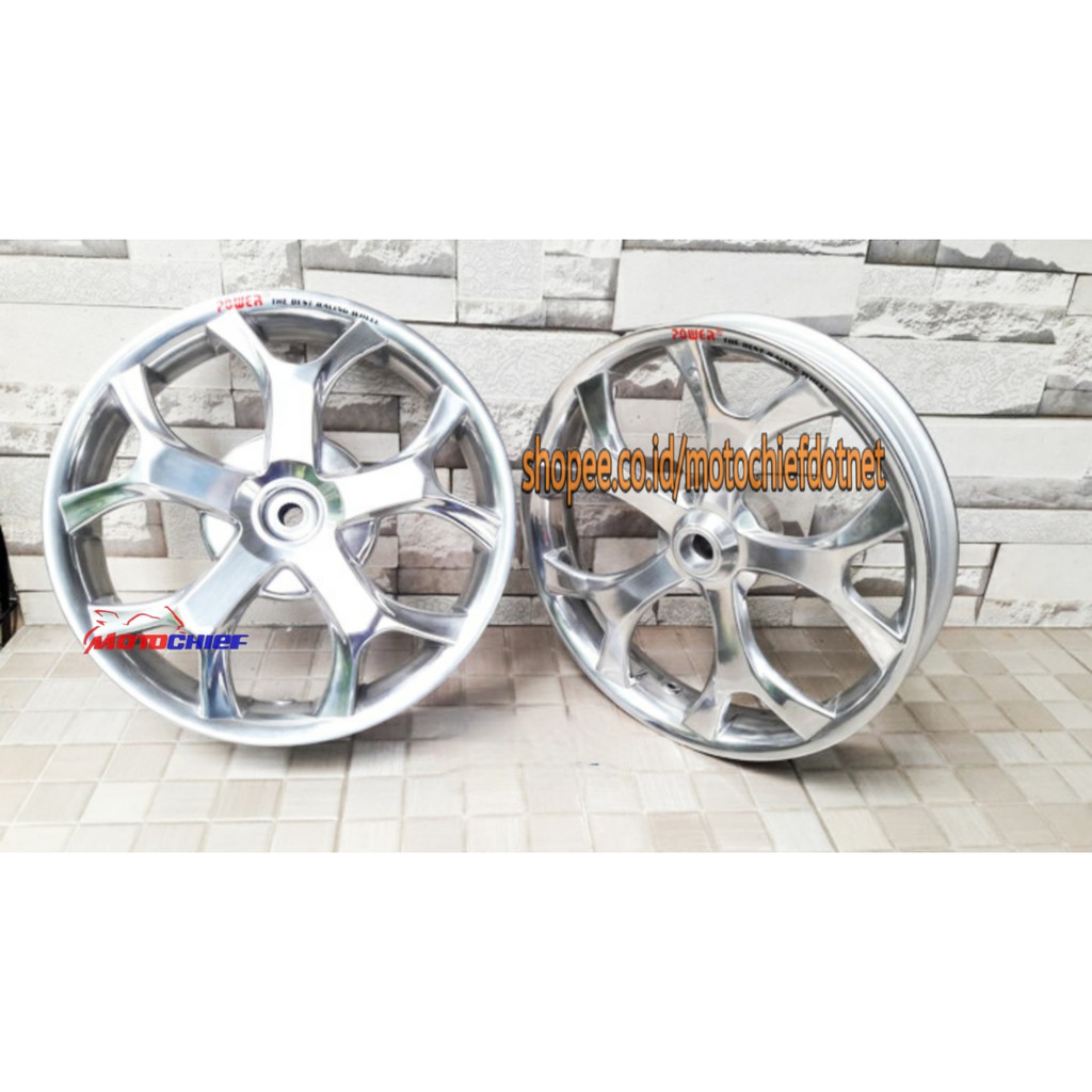 Jual Velg Racing Tapak Lebar Power Mile Vario 125 / 150 Chrome | Shopee ...
