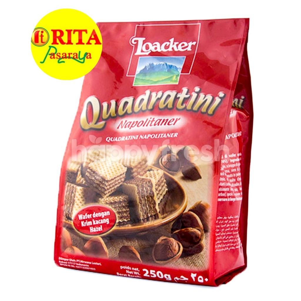 Jual loacker Quadratini napolitaner 125gr | Shopee Indonesia
