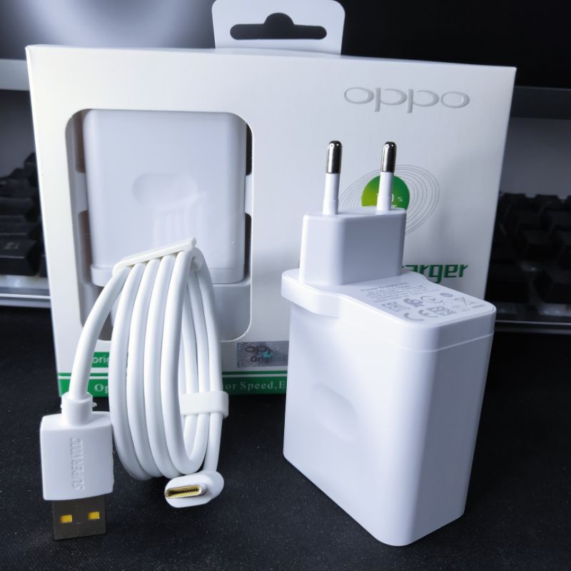 Jual Charger Oppo tipe C Fast Charging A5 2020 A9 2020 A52 A53 A54 ...