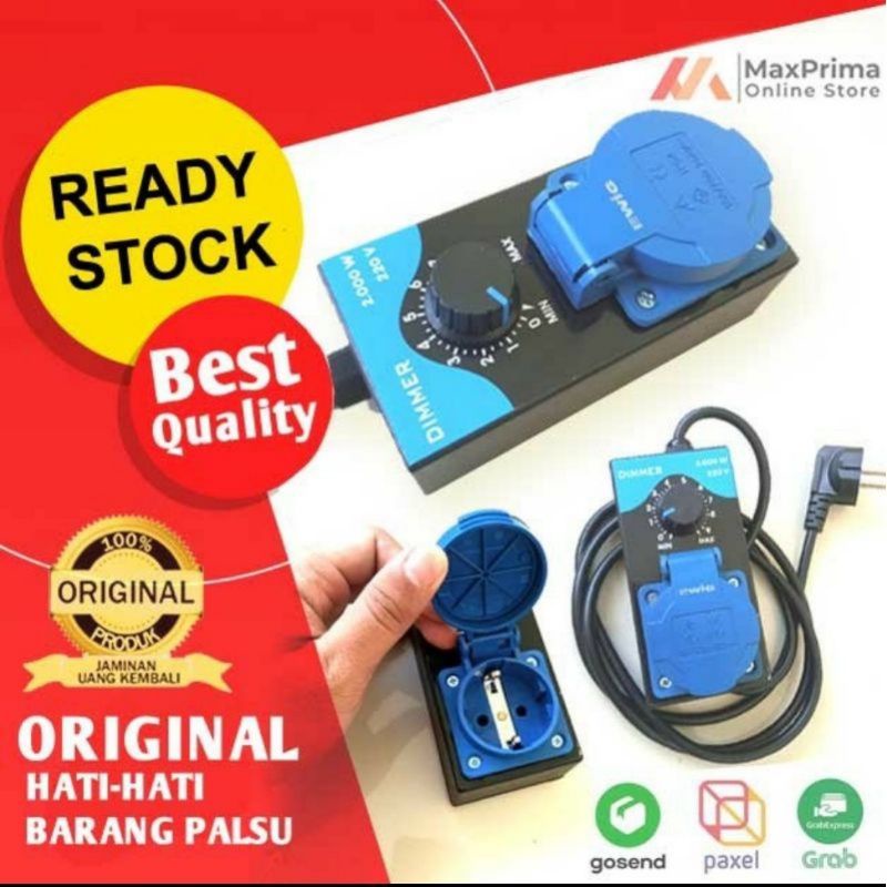 Jual TTBDG Dimmer AC 2000W Peredup Lampu Pengatur Kecepatan Motor ...