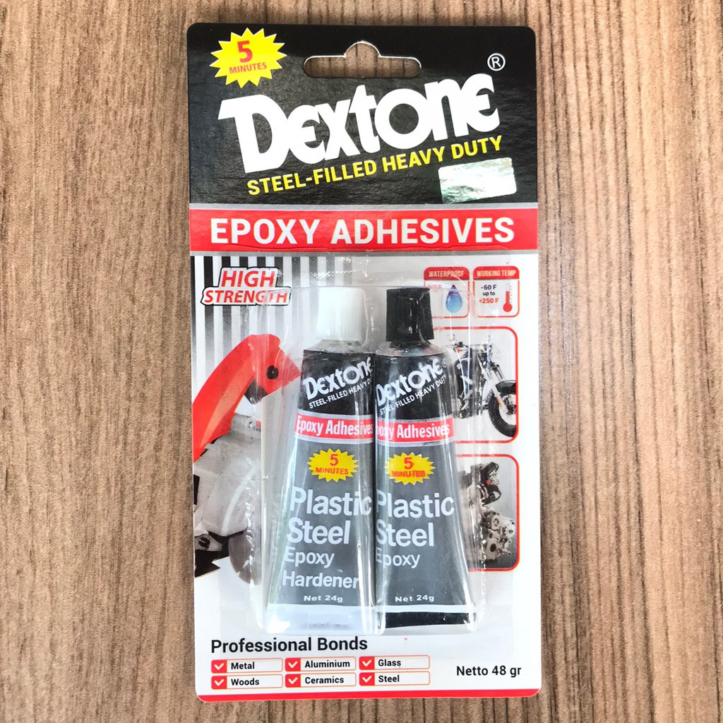Jual Lem Dextone Dexton 5 Menit isi 2 untuk Besi-Kaca-Keramik-Kayu ...