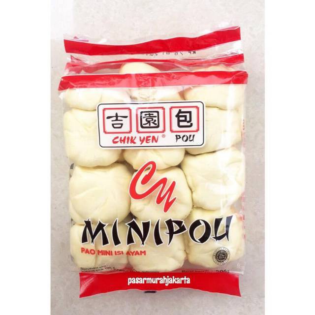 Jual Minipou Bakpao Rasa Ayam,Coklat, dan Kacang Hijau Chik Yen 500gr ...