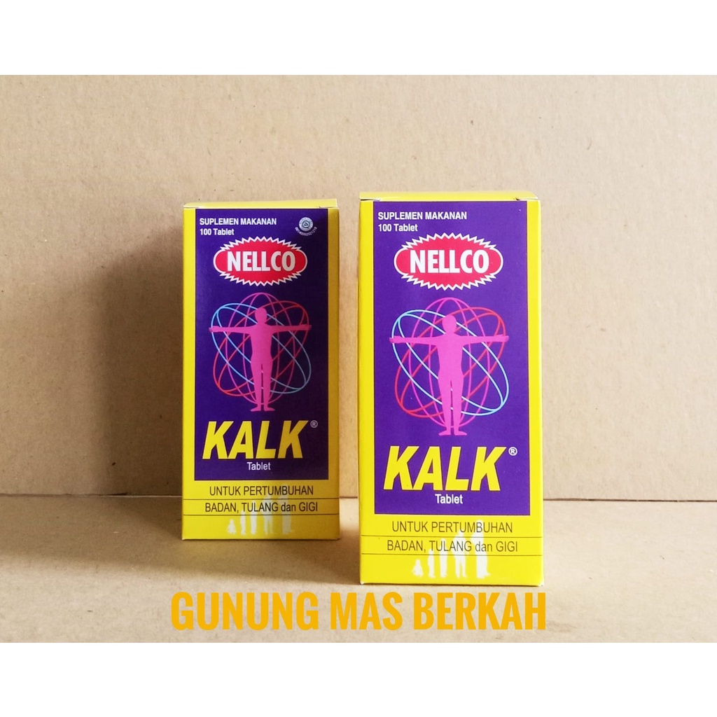 Jual KALK NELLCO Calcium 500mg Botol isi 30 Tablet dan Botol isi 100 ...