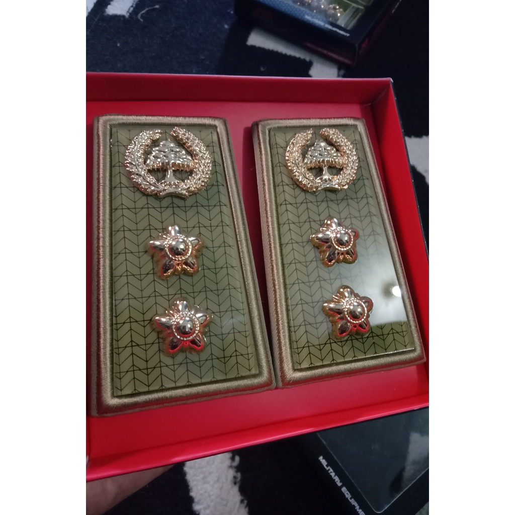 Jual PANGKAT PNS GOLONGAN 3B BAHAN KUNINGAN MIKA BERCORAK MODEL TERBARU ...