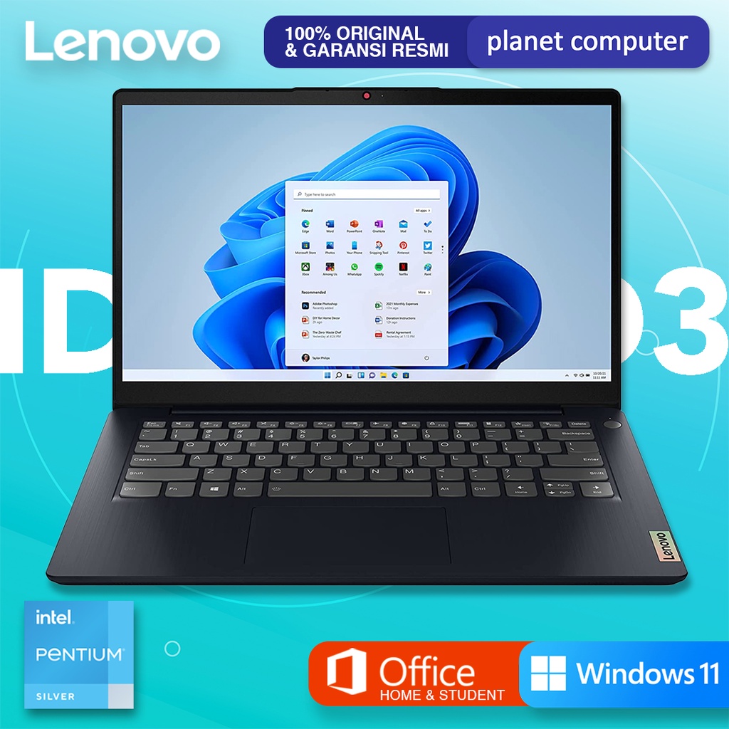 Jual Lenovo IdeaPad Slim3 14IGL05 14" FHD Intel N5030 8GB 512GB SSD W11 ...