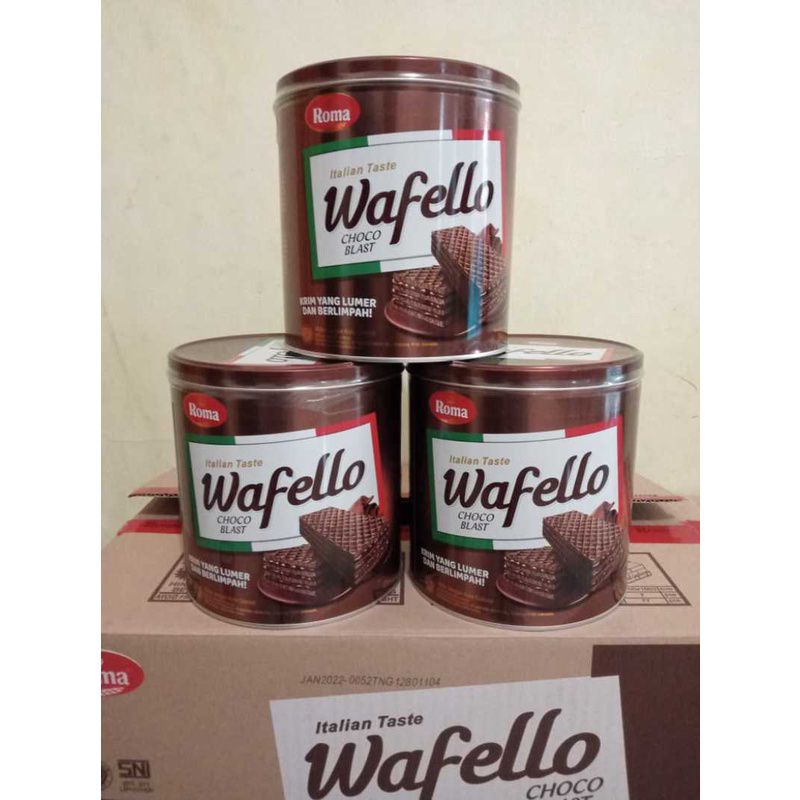 Jual ROMA WAFELLO/NABATI/SUPERQUEEN/GIZZI/TANGO WAFFELO KALENG | Shopee ...