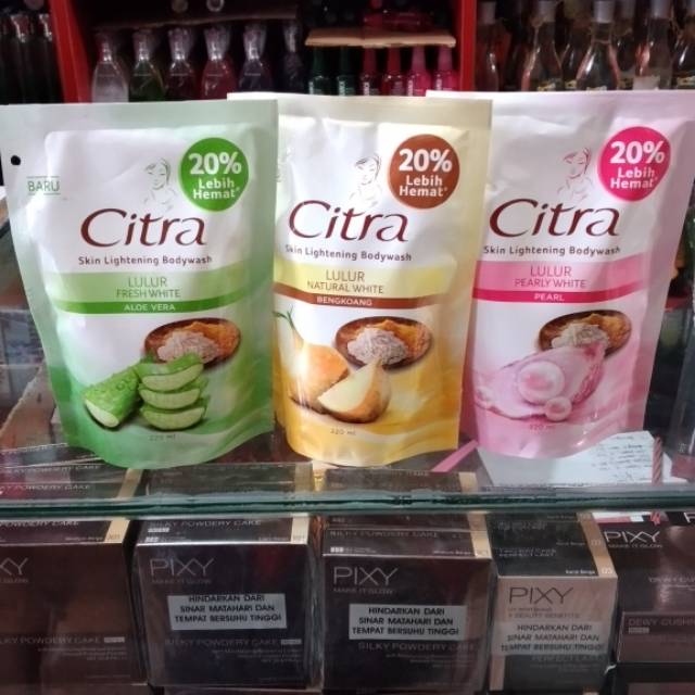 Jual Citra skin lightening body wash refil 220ml | Shopee Indonesia