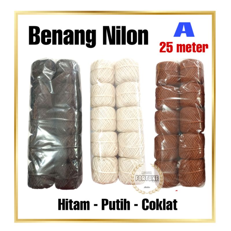 Jual 10 ROLL BENANG NILON / BENANG SEPATU / BENANG LAYANGAN | Shopee ...