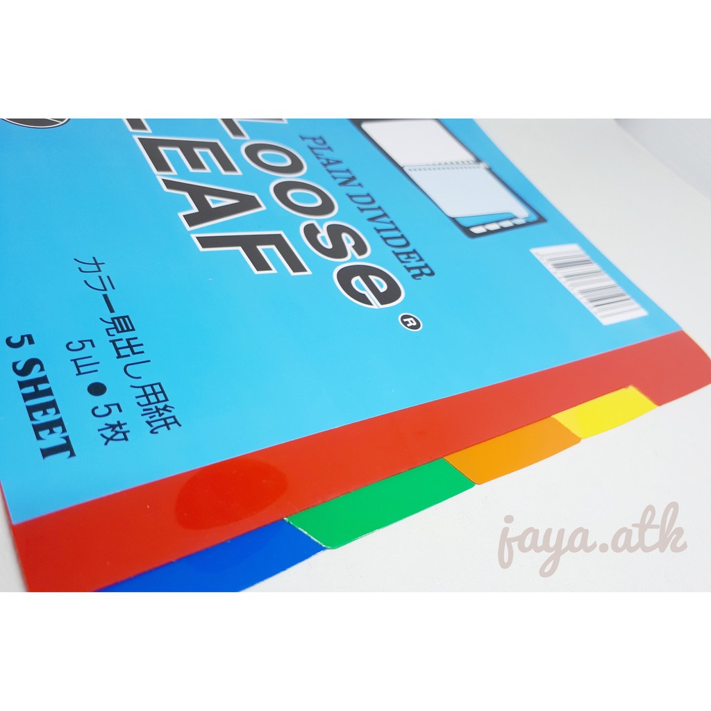 Jual Pembatas Binder Plastik A5 20 ring (5 sheets) | Shopee Indonesia