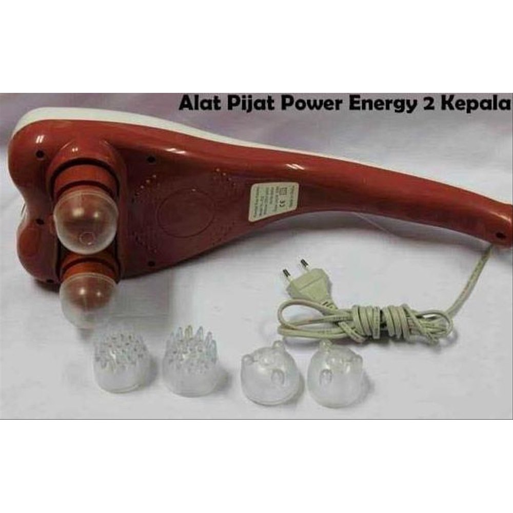 Jual ORIGINAL‼Alat Pijat Listrik Power Energy 2 Kepala | Dual Head ...