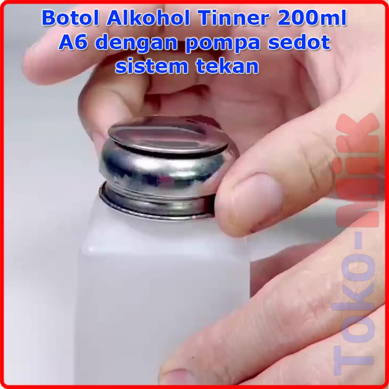 Jual Botol Tinner Thinner Alkohol Alcohol 200ml 200 ml A6 | Shopee ...