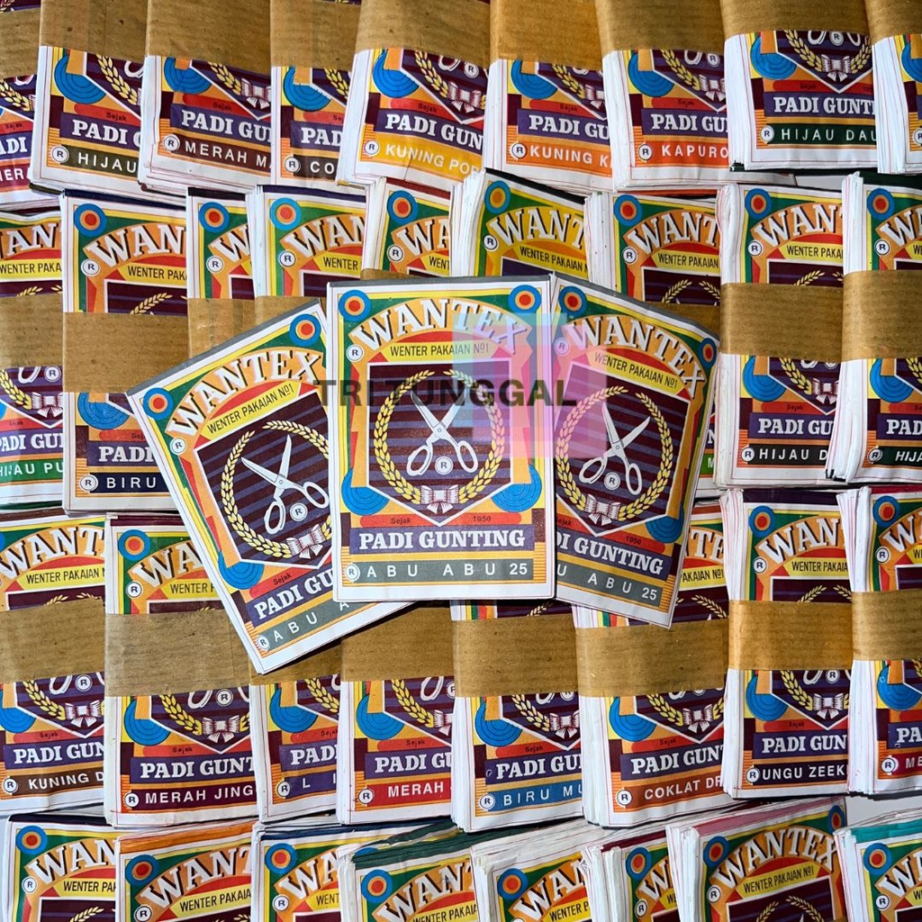 Jual Paket Bundle Wantex CAP PADI GUNTING 1 Warna Isi 10pcs Pewarna ...