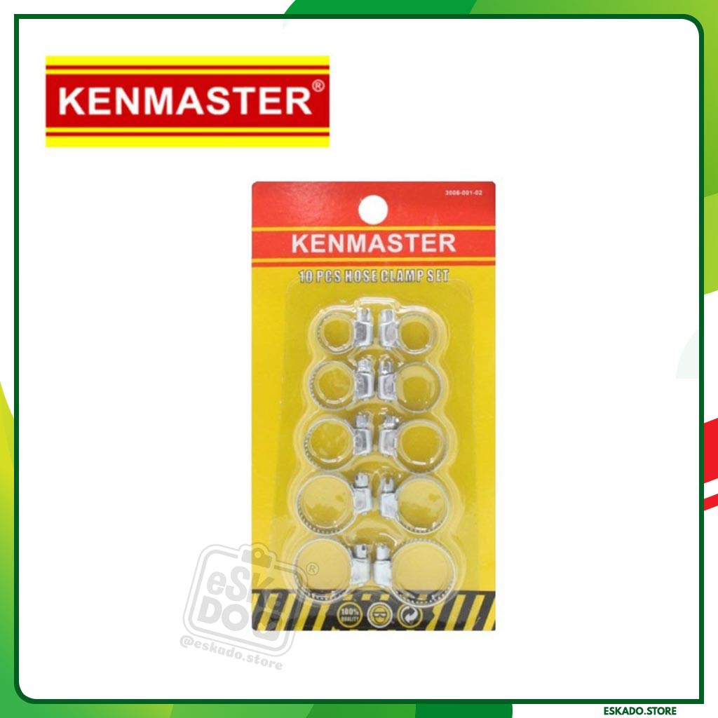 Jual Kenmaster Klem Selang Set 10 Pcs - Hose Clamp Set 10 Pcs | Shopee ...