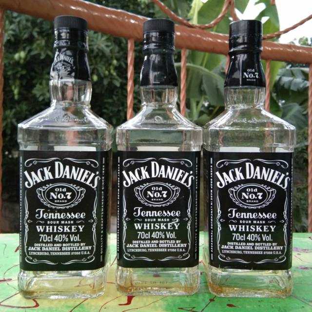 Jual Botol bekas minuman keras jack daniel botol favorit keren | Shopee ...