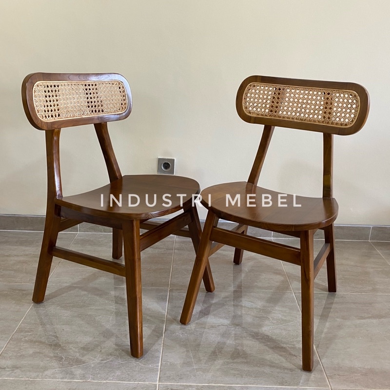 Jual Kursi Cafe Ropan Rotan - Kursi Makan Resto Jati Harga Murah - Kursi Cafe Retro | Shopee ...