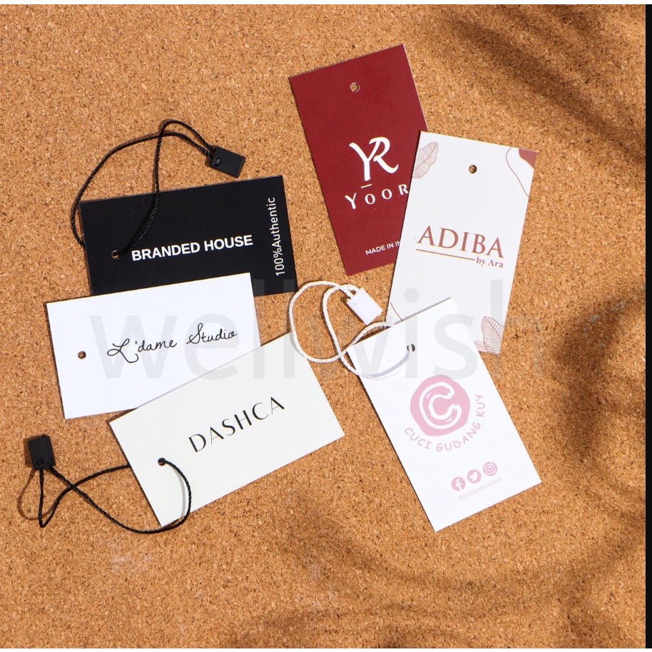 Jual Grastis TALIii + hangtag label baju/hangtag/ tali hangtag/label ...