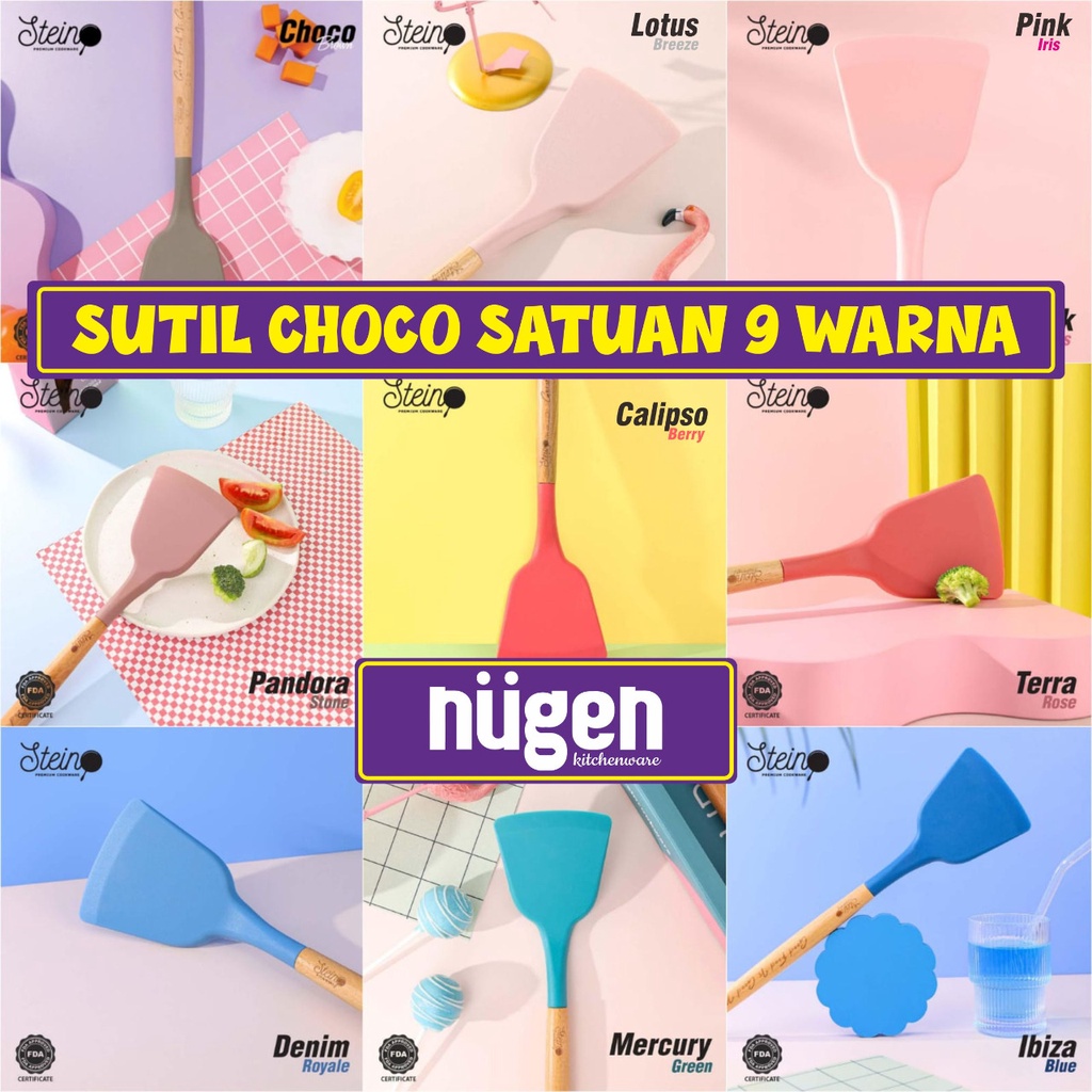 Jual STEINCOOKWARE STEIN SUTIL SPATULA CHOCO 10 COLOUR 10 WARNA ...