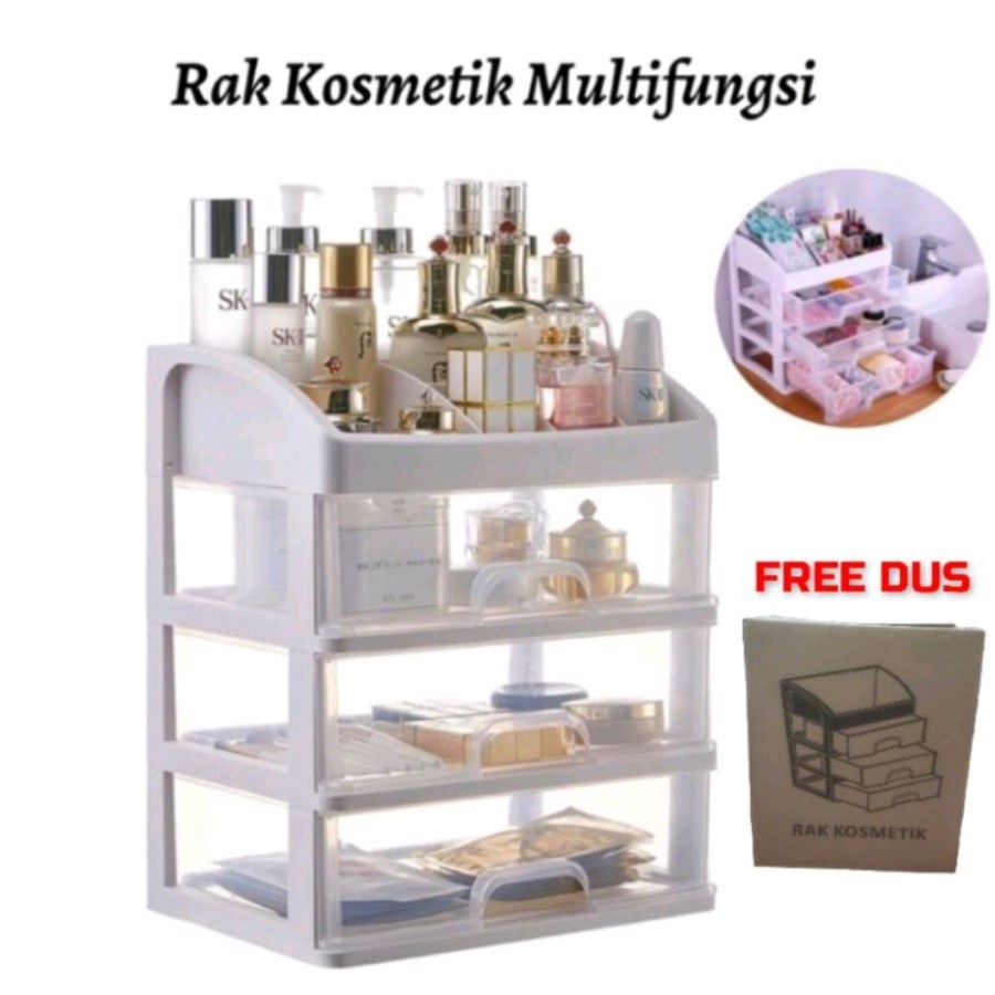 Jual RAK KOSMETIK 3 LACI RAK TEMPAT KOSMETIK SUSUN MULTIFUNGSI ...