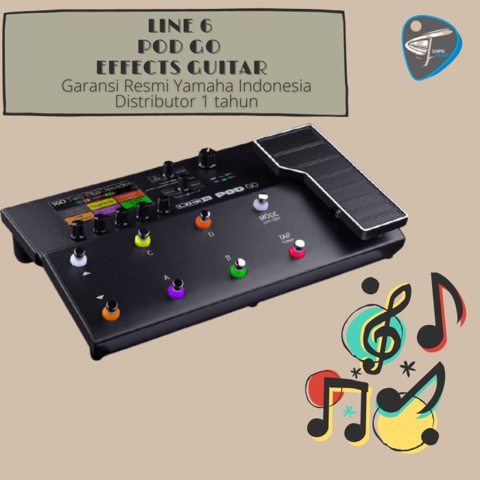 Jual Produk Terbaru Line 6 Pod Go Guitar Multi Effects Processor / Line6 Pod Go Original ...