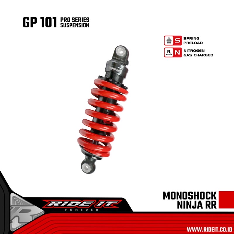 Jual Monoshock Ride it GP 101 Ninja RR Ori | Shopee Indonesia