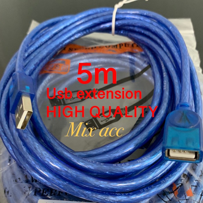 Jual KABEL USB EXTENSION 5M MALE TO FEMALE 5 Meter PENYAMBUNG USB ...