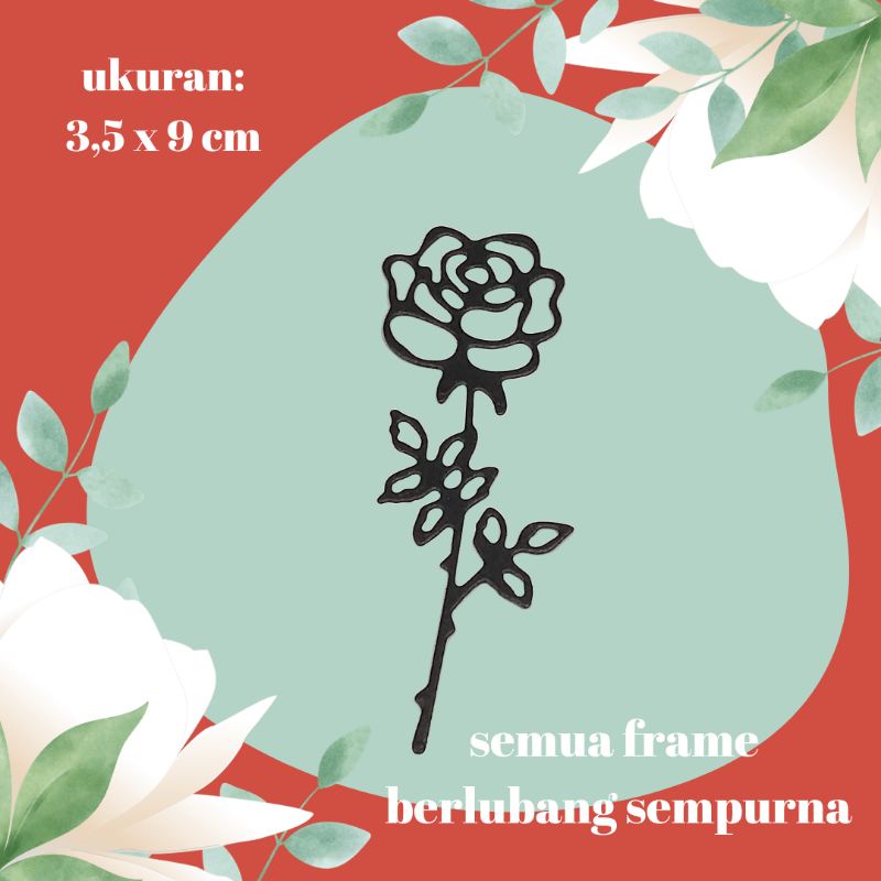 Jual 5 Pcs Bunga Mawar Aesthetic Diecut Untuk Jurnaling Jurnal Bujo ...