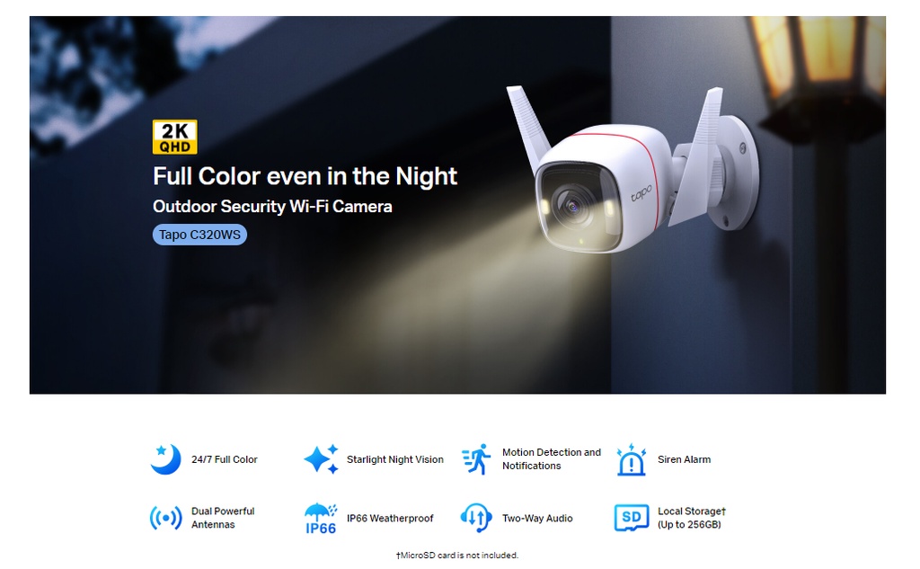 Jual TP-Link | Tapo TC65 C320WS Outdoor WiFi Camera 2K Smart IP CCTV ...