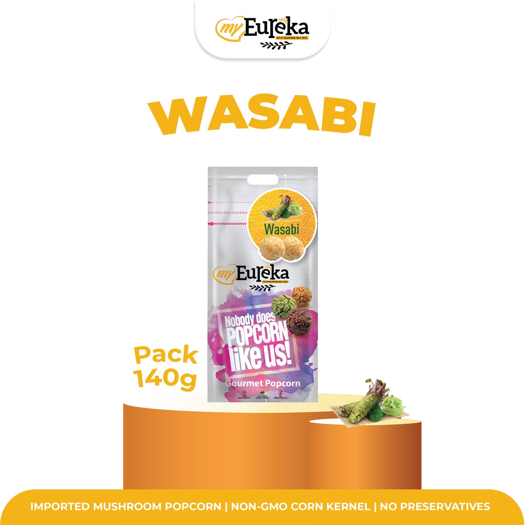 Jual Eureka Popcorn Wasabi Pack 140gr | Sanck Cemilan Impor | Shopee ...