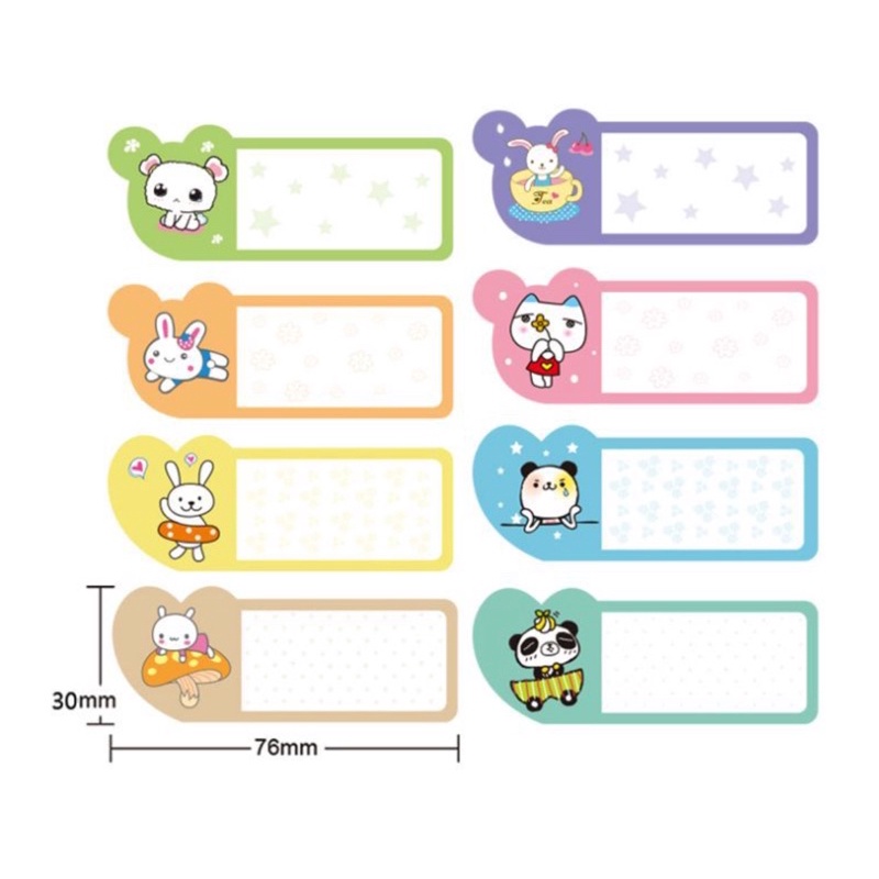 Jual stiker label kosong persegi panjang 250 pcs dan 50pcs utk label ...