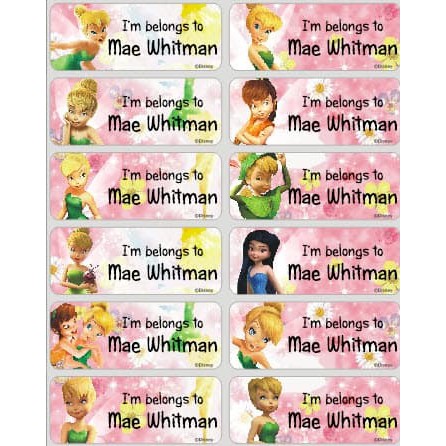 Jual Tinkerbell Label Nama anti air sticker label name waterproof ...